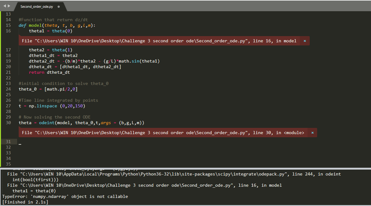PYTHON Week 3 - Solving second order ODEs : Skill-Lync